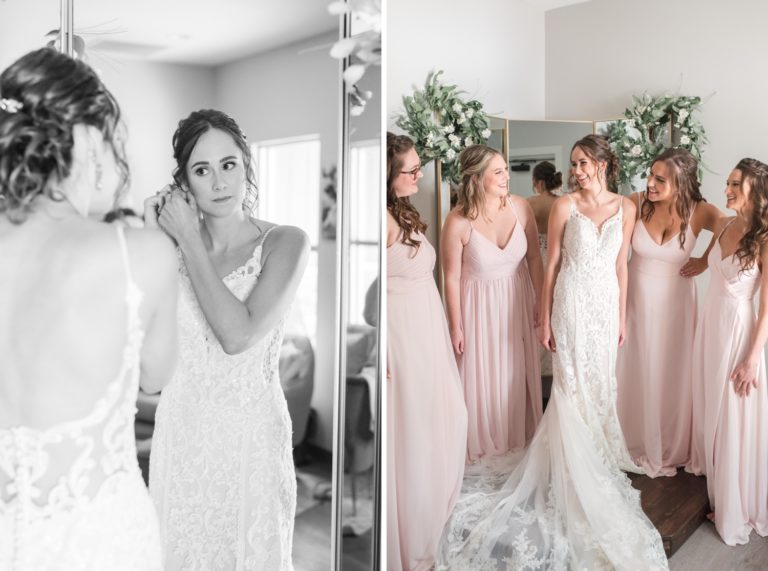 Blush & Dusty Blue Wedding at The Wooded Knot | Courtney Rudicel ...