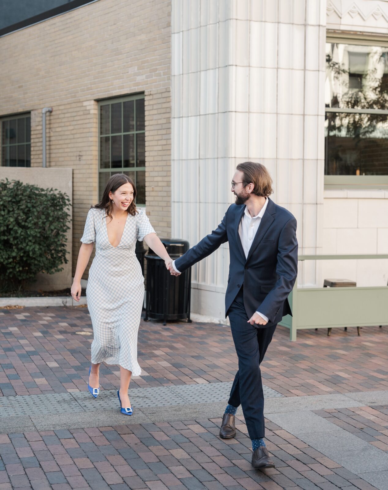 Indianapolis Engagement at Bottleworks Hotel and Lockerbie Square