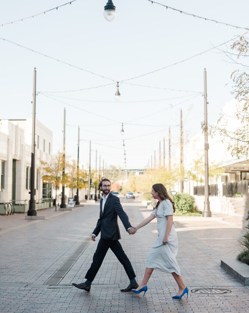 Indianapolis Engagement at Bottleworks Hotel and Lockerbie Square
