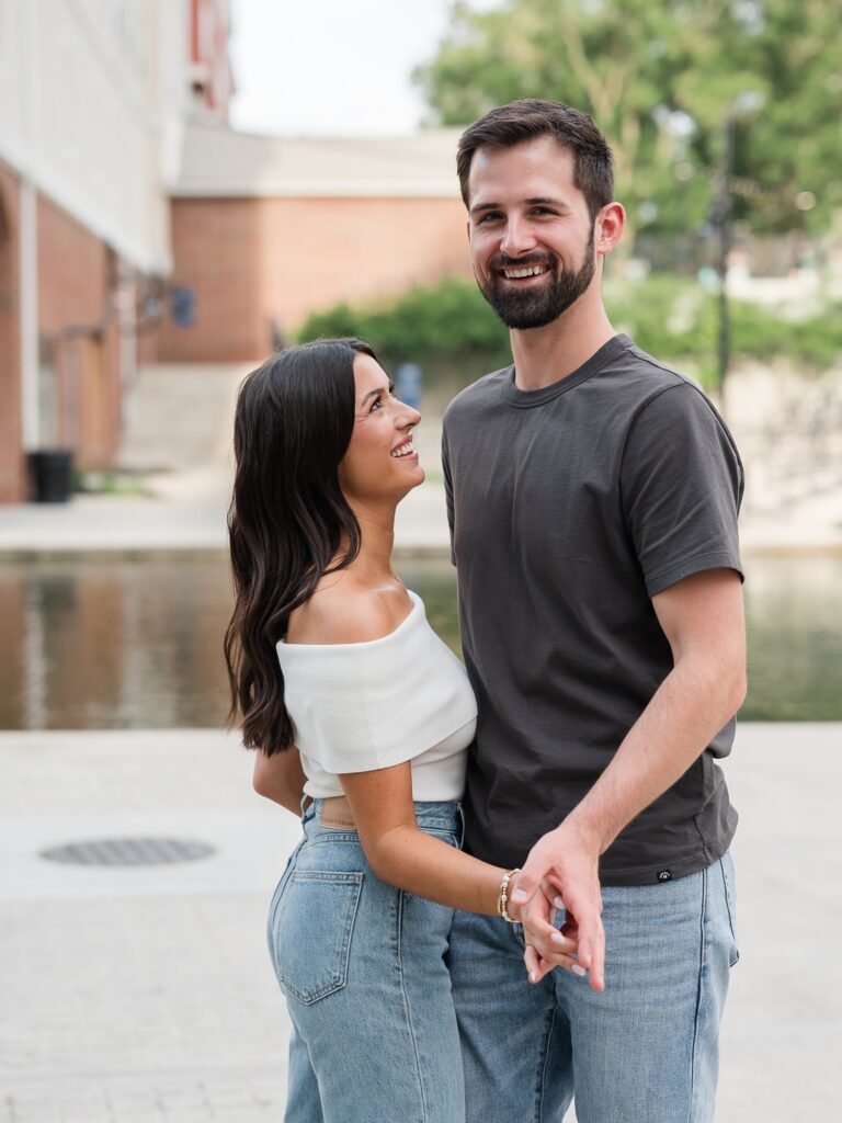 Downtown Indianapolis Engagement | Courtney Rudicel Photographer