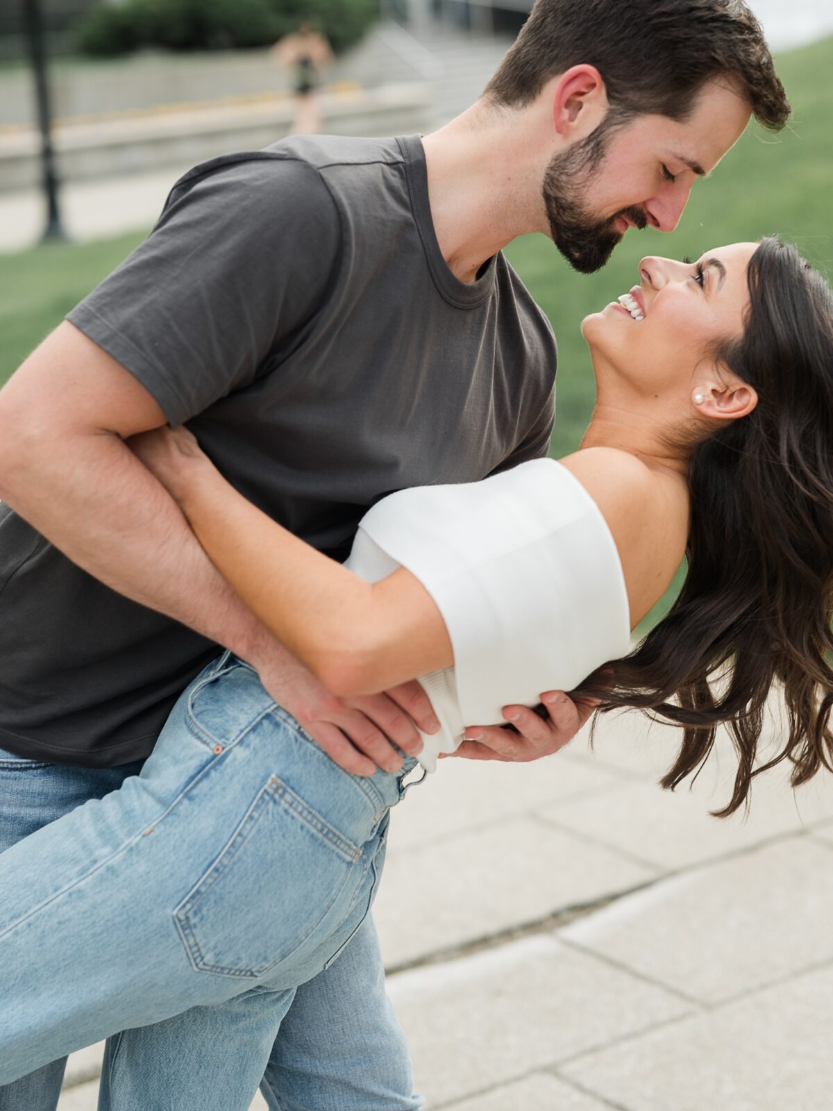 Downtown Indianapolis Engagement | Courtney Rudicel Photographer