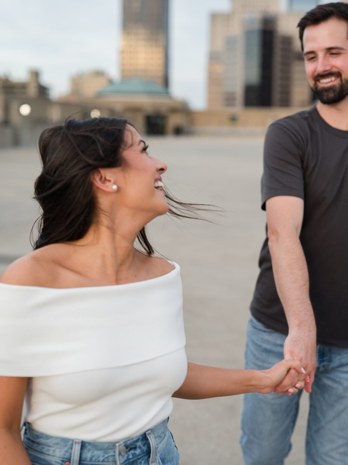 Downtown Indianapolis Engagement | Courtney Rudicel Photographer