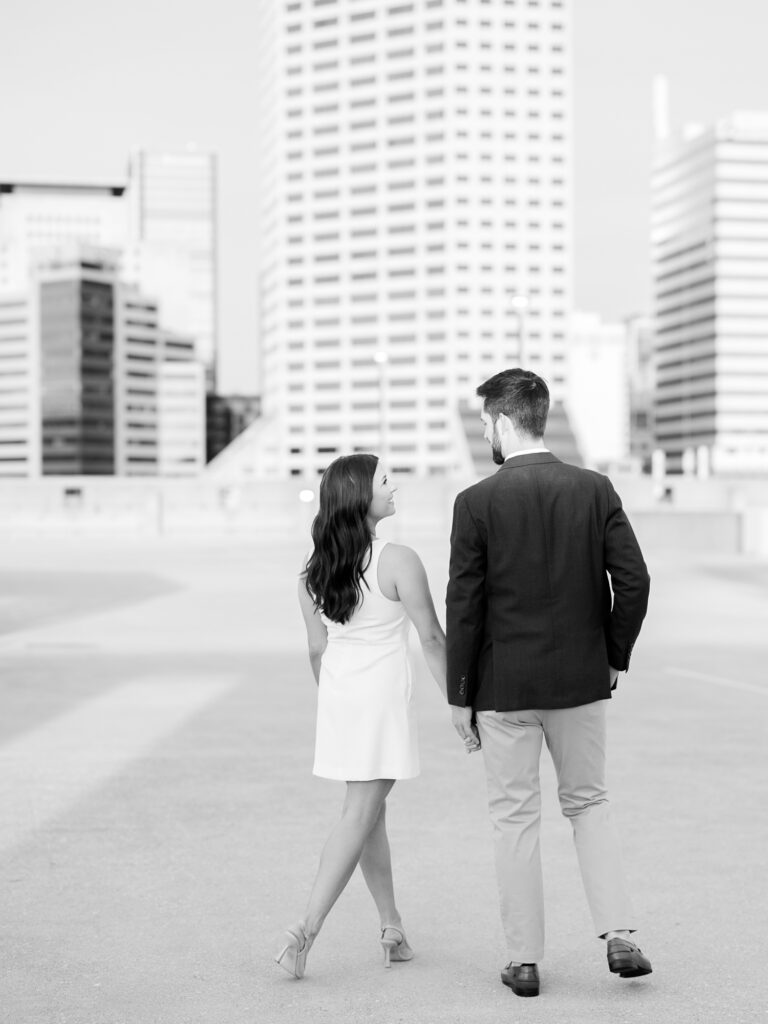 Downtown Indianapolis Engagement | Courtney Rudicel Photographer
