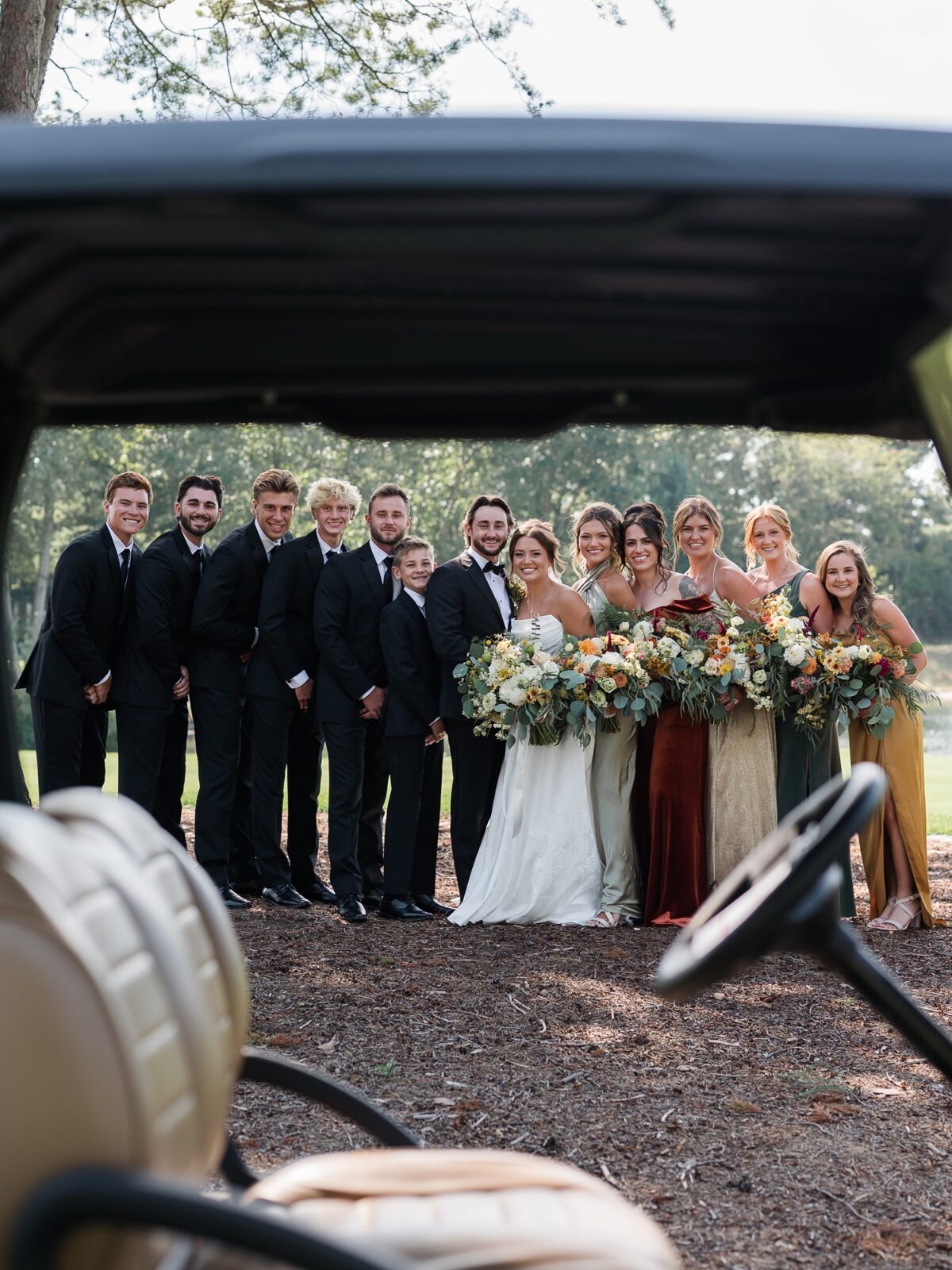 Warm, Autumn-Toned Wedding at the Pavilion at Sandy Pines | Demotte ...