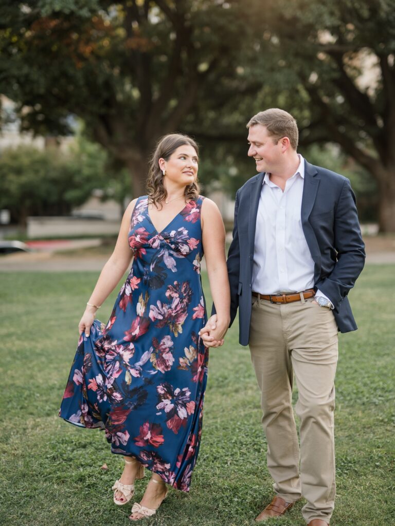 Downtown Dallas, Texas Engagement at Turtle Creek Park | Chloe + Matt ...